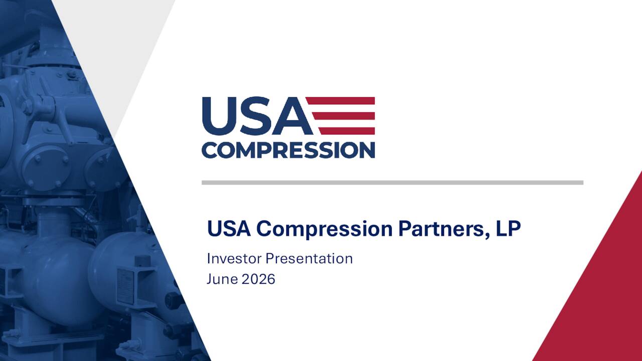 USA Compression Partners, LP Common Units (USAC) Presents at Bank of ...