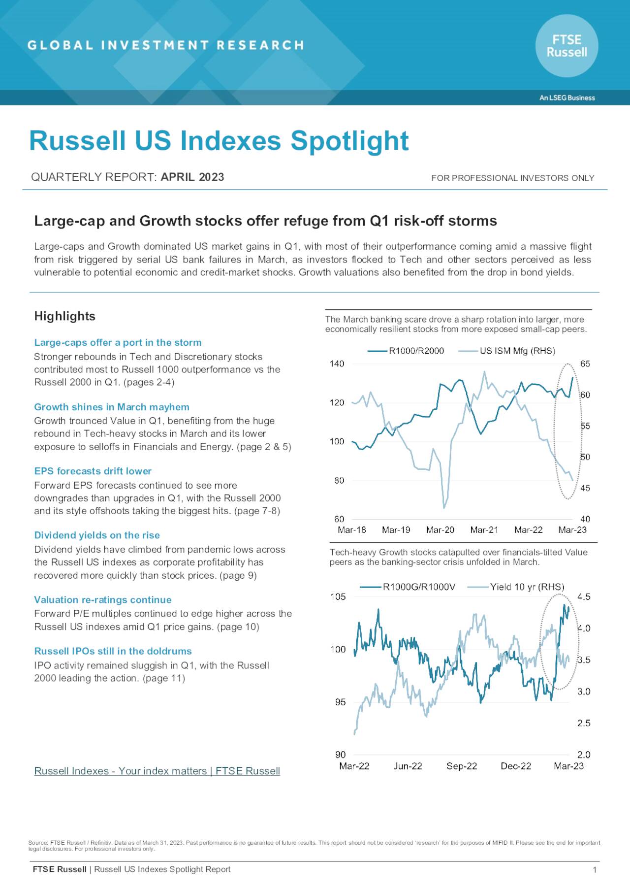 Russell U.S. Indexes Spotlight - Quarterly Report: April 2023 | Seeking ...