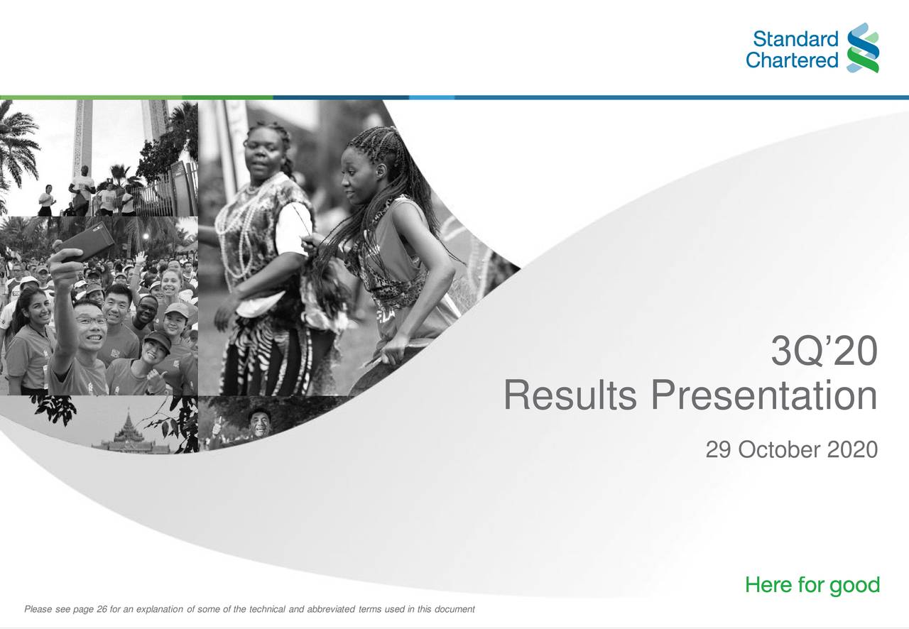 Standard Chartered PLC 2020 Q3 - Results - Earnings Call Presentation (OTCMKTS:SCBFF) | Seeking ...