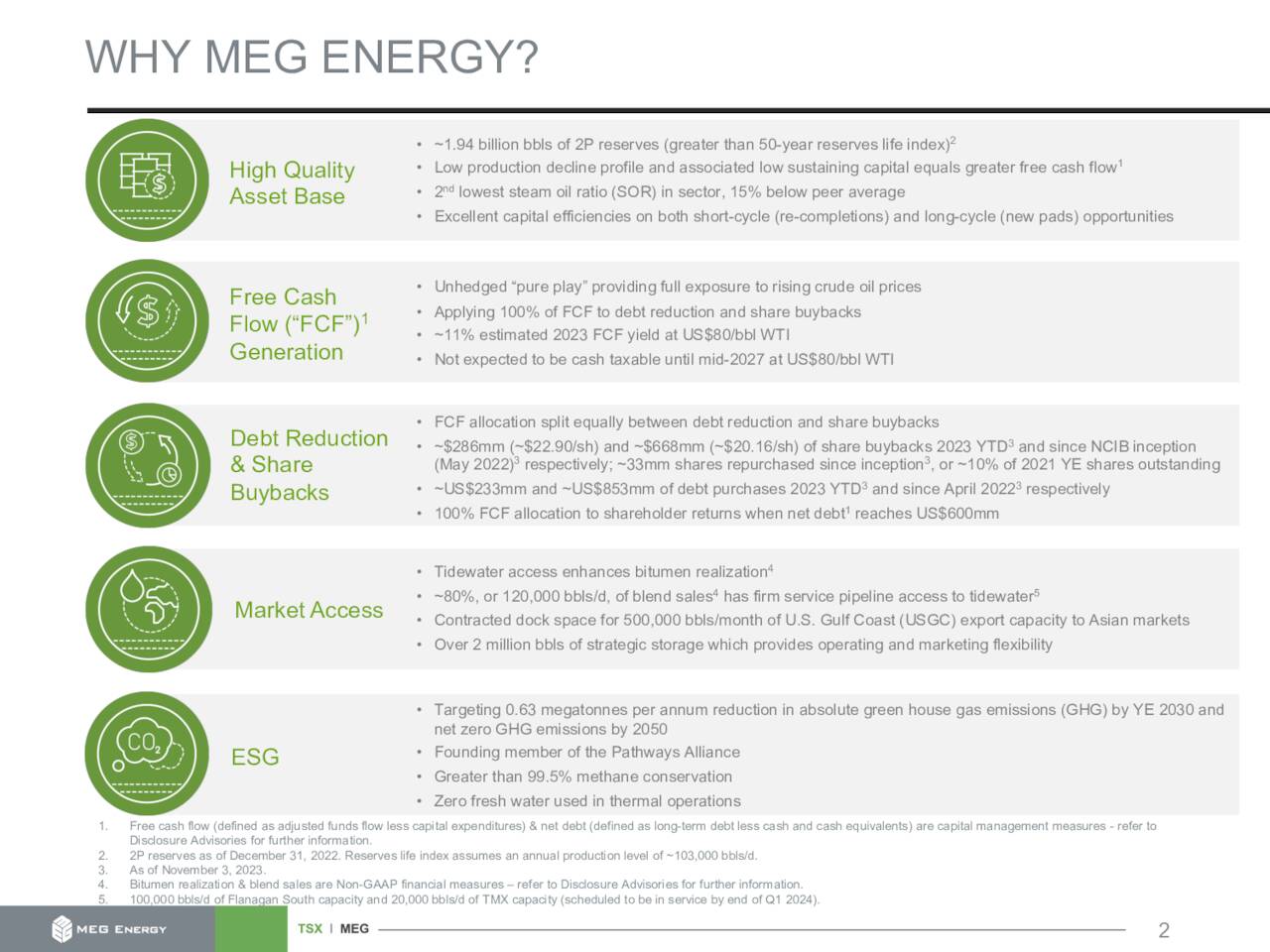 MEG Energy Corp. 2023 Q3 - Results - Earnings Call Presentation ...