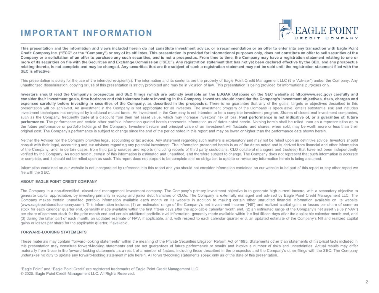 Eagle Point Credit Co LLC 2024 Q4 - Results - Earnings Call ...