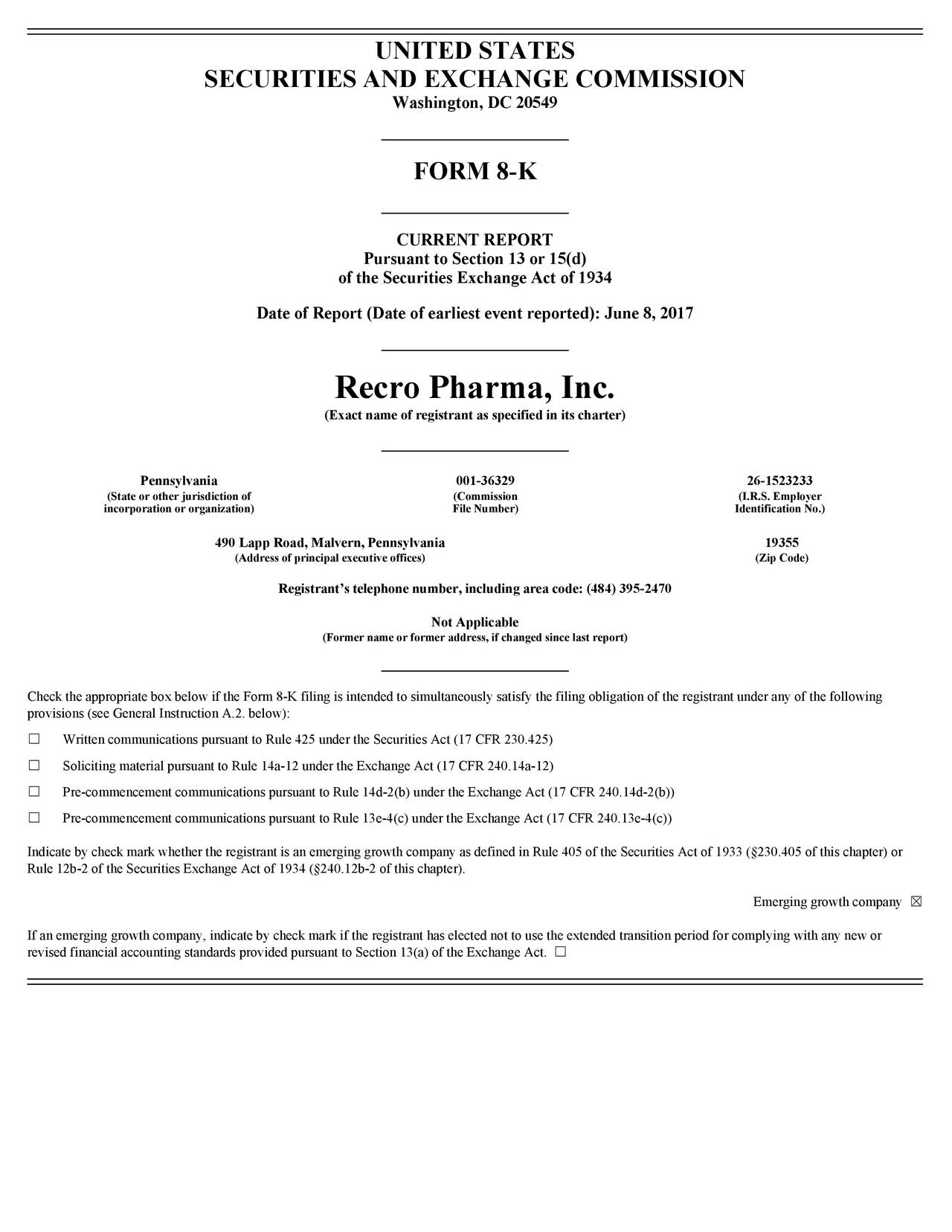 Recro Pharma (REPH) Presents At Jefferies 2017 Global Healthcare ...