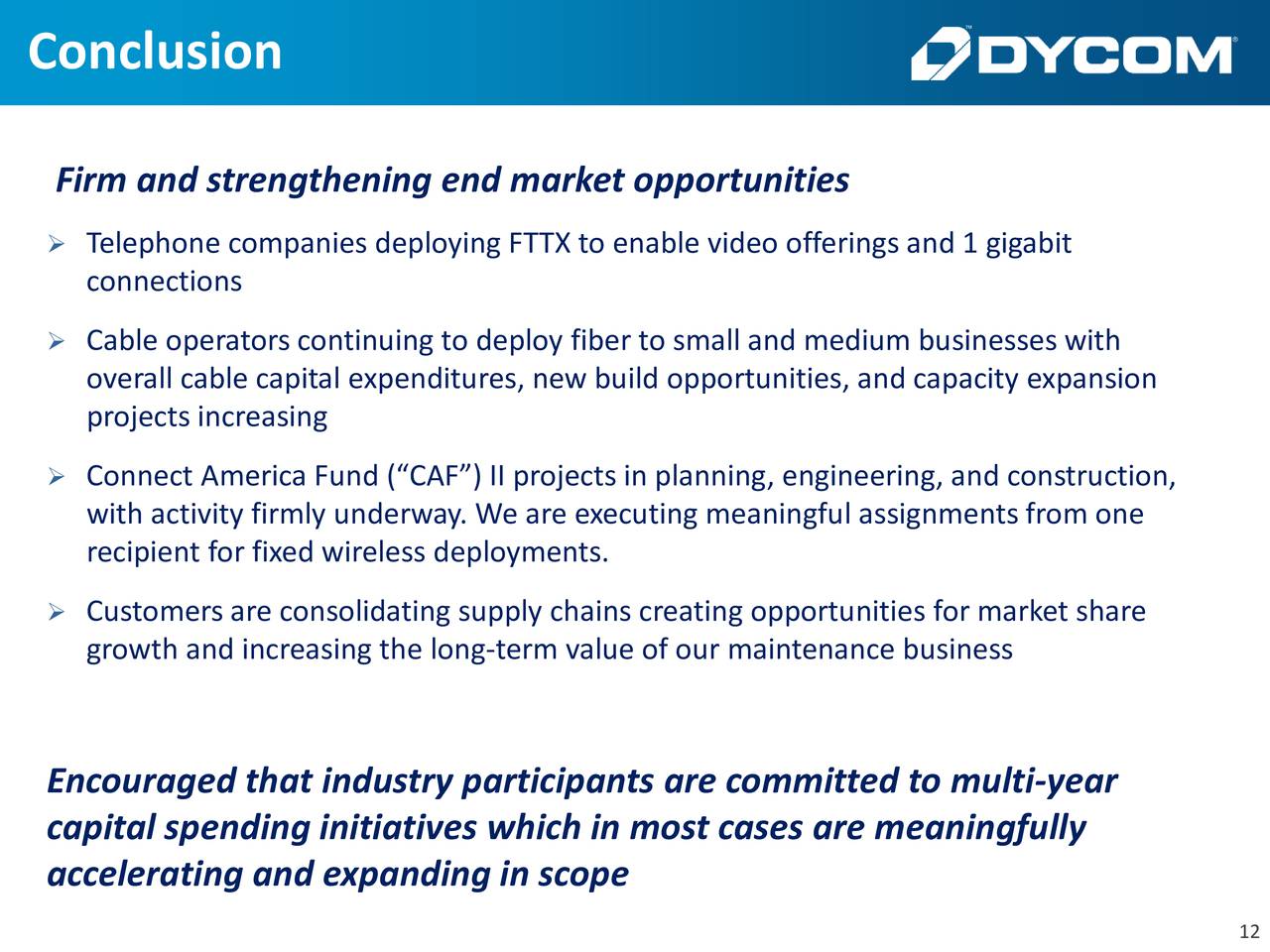 Dycom Industries Inc. 2017 Q1 - Results - Earnings Call Slides (NYSE:DY ...