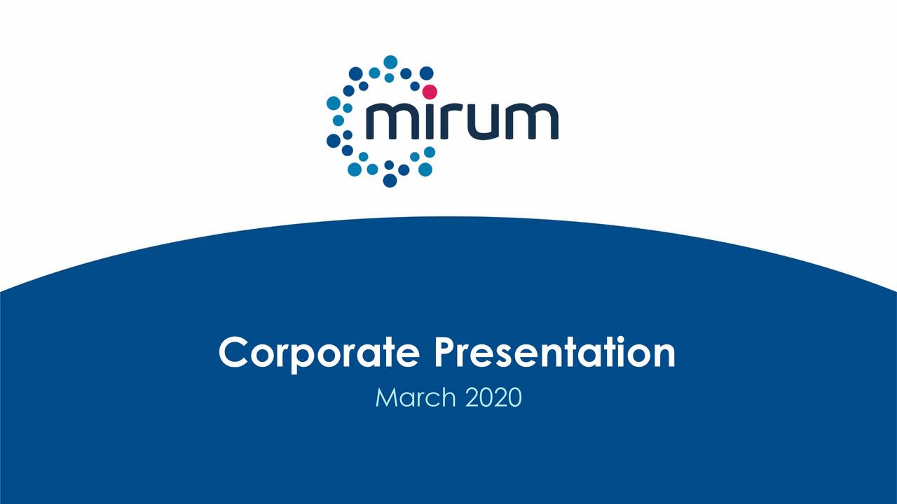Mirum Pharmaceuticals (MIRM) Investor Presentation - Slideshow (NASDAQ ...