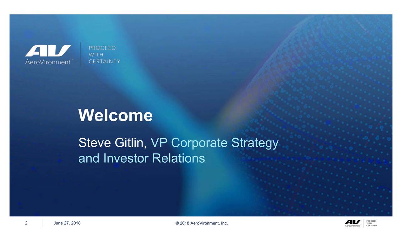 AeroVironment (AVAV) Investor Presentation - Slideshow (NASDAQ:AVAV ...