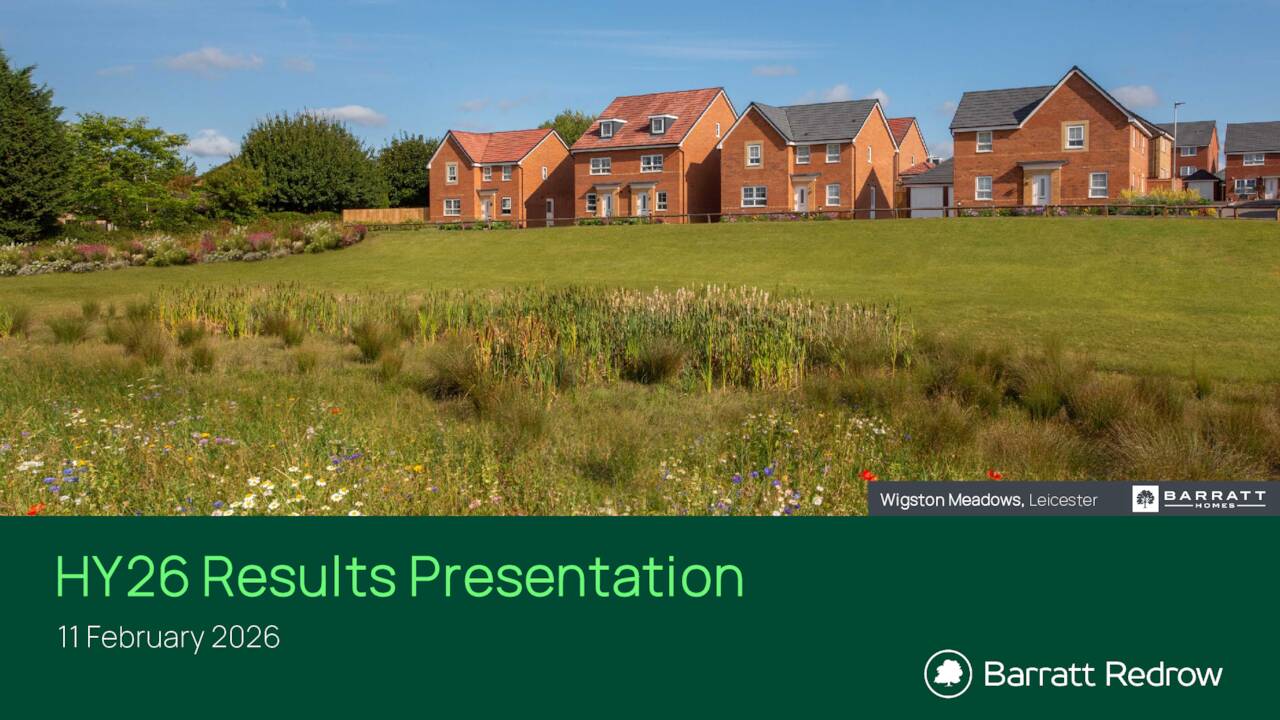 BARRATT REDROW PLC ADR 2026 Q2 - Results - Earnings Call Presentation ...