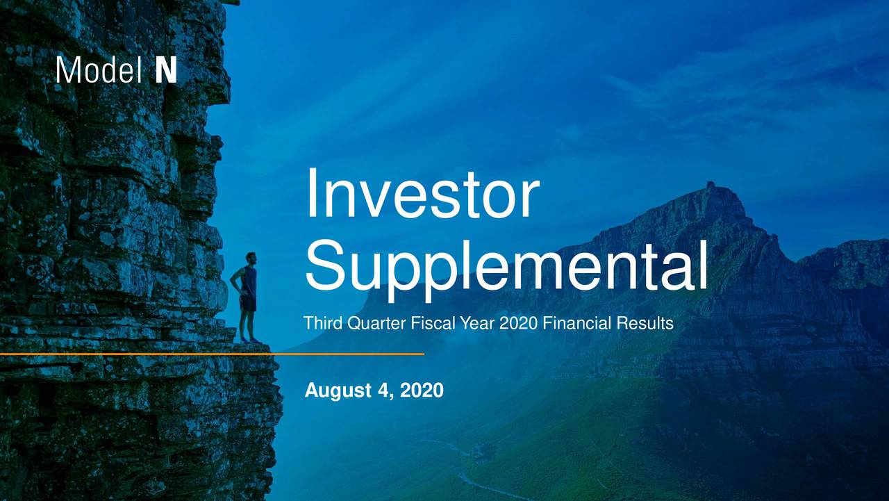 Model N, Inc. 2020 Q3 - Results - Earnings Call Presentation (NYSE:MODN ...