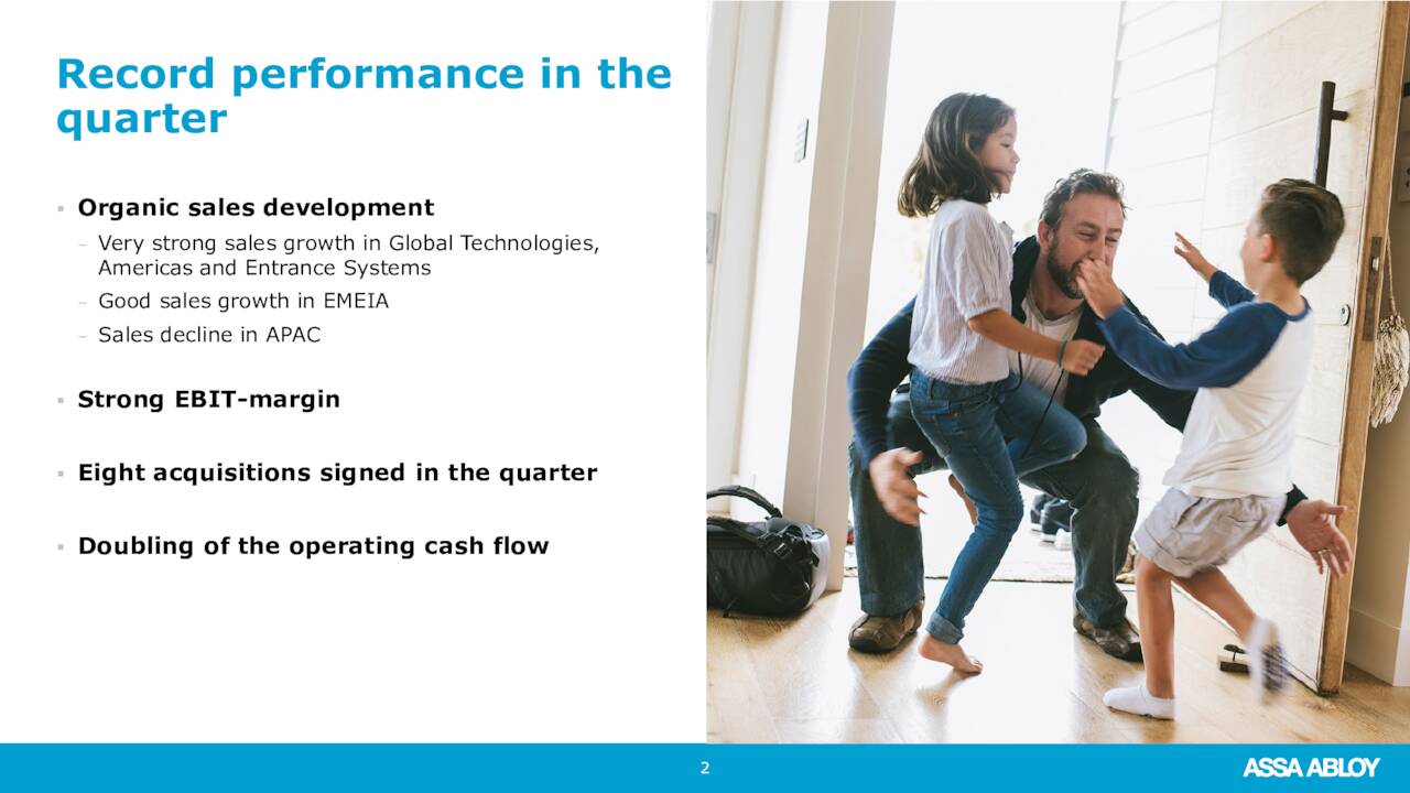 ASSA ABLOY AB (publ) 2022 Q4 - Results - Earnings Call Presentation (OTCMKTS:ASAZF) | Seeking Alpha