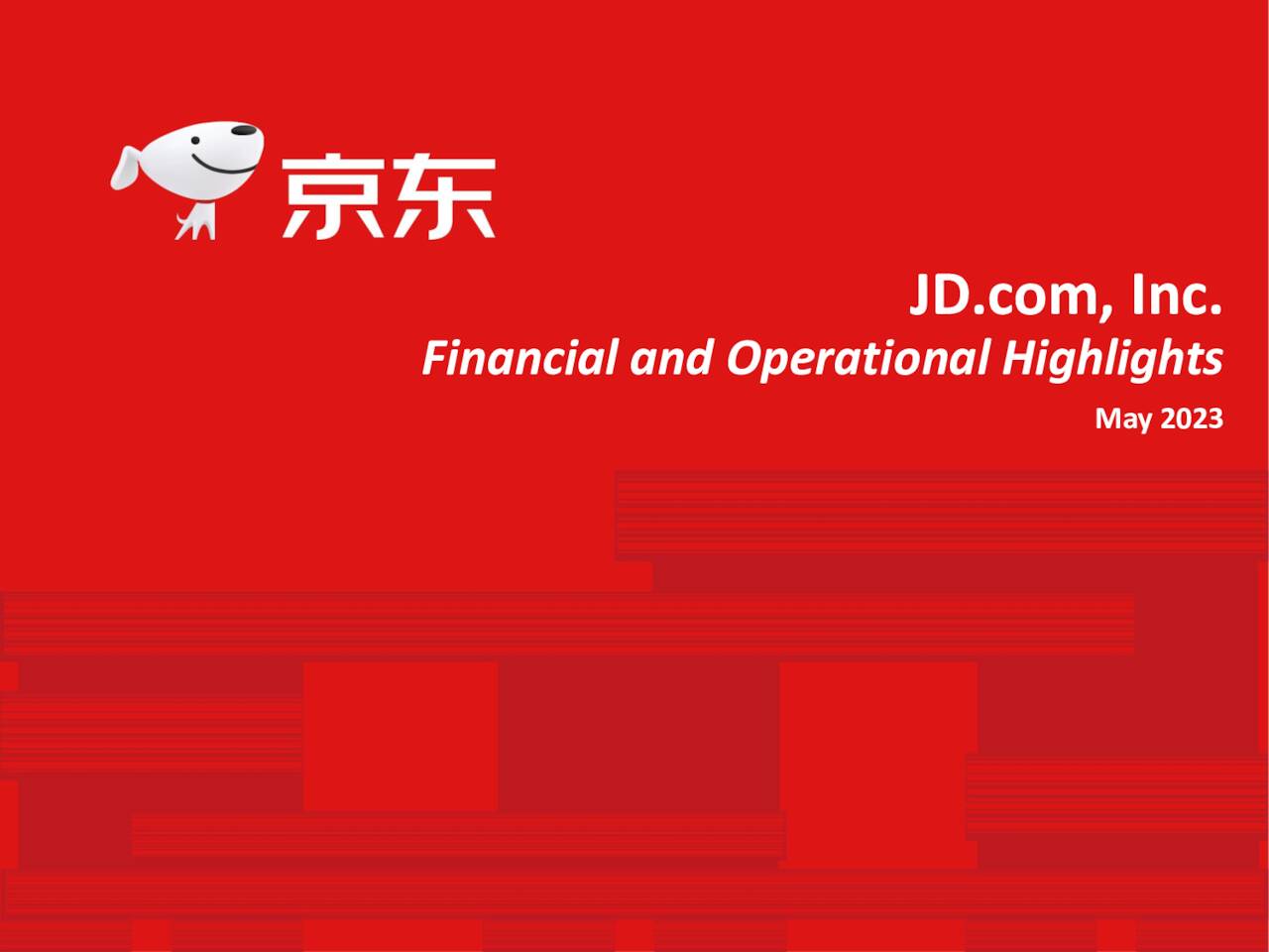 JD.com, Inc. 2023 Q1 - Results - Earnings Call Presentation (NASDAQ:JD) | Seeking Alpha
