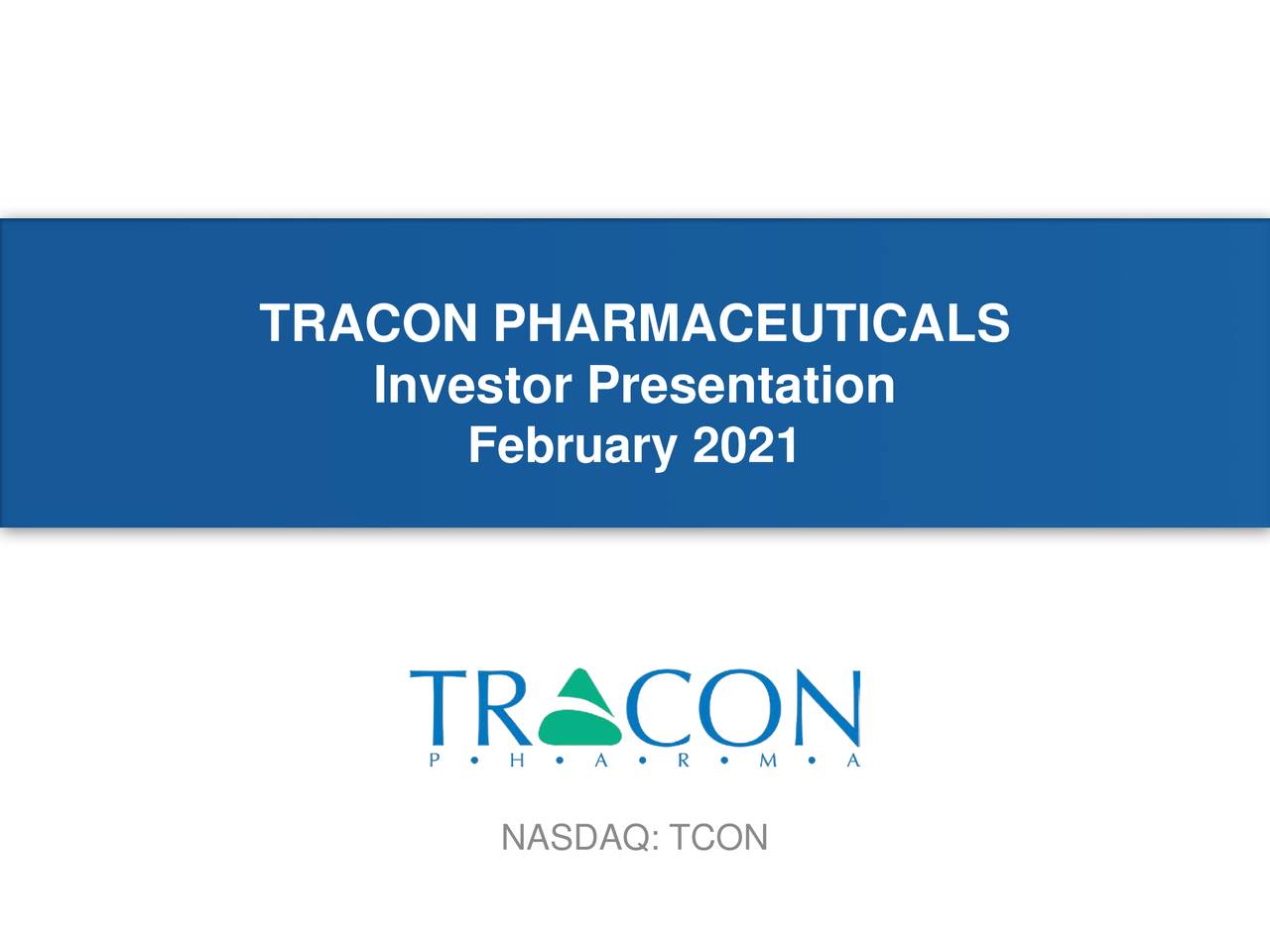 TRACON Pharmaceuticals (TCON) Investor Presentation - Slideshow ...