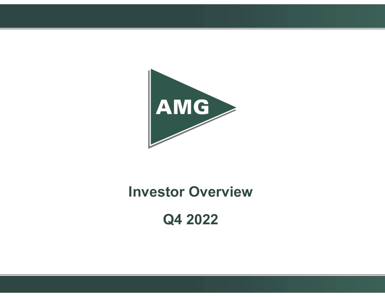 Affiliated Managers Group, Inc. 2022 Q4 - Results - Earnings Call ...