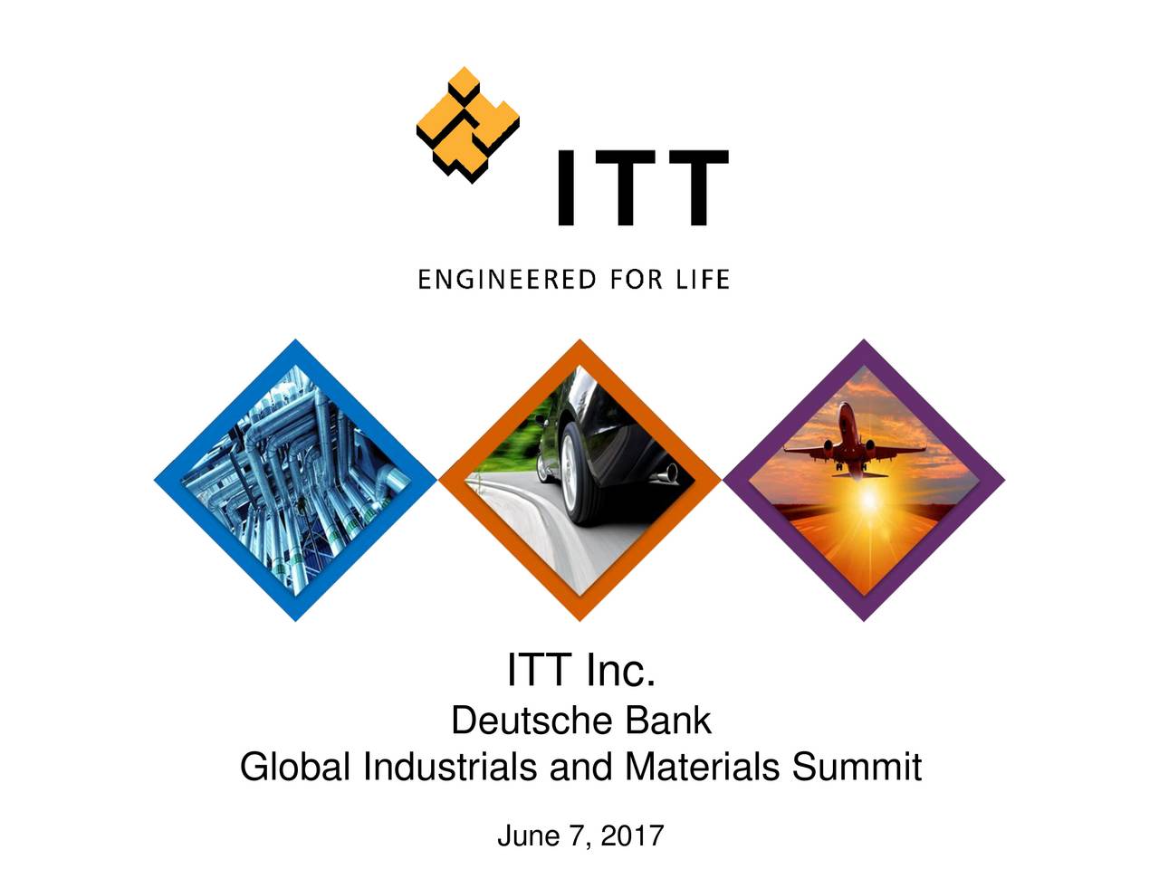 ITT Inc. (ITT) Presents At Deutsche Bank 8th Annual Global Industrials ...