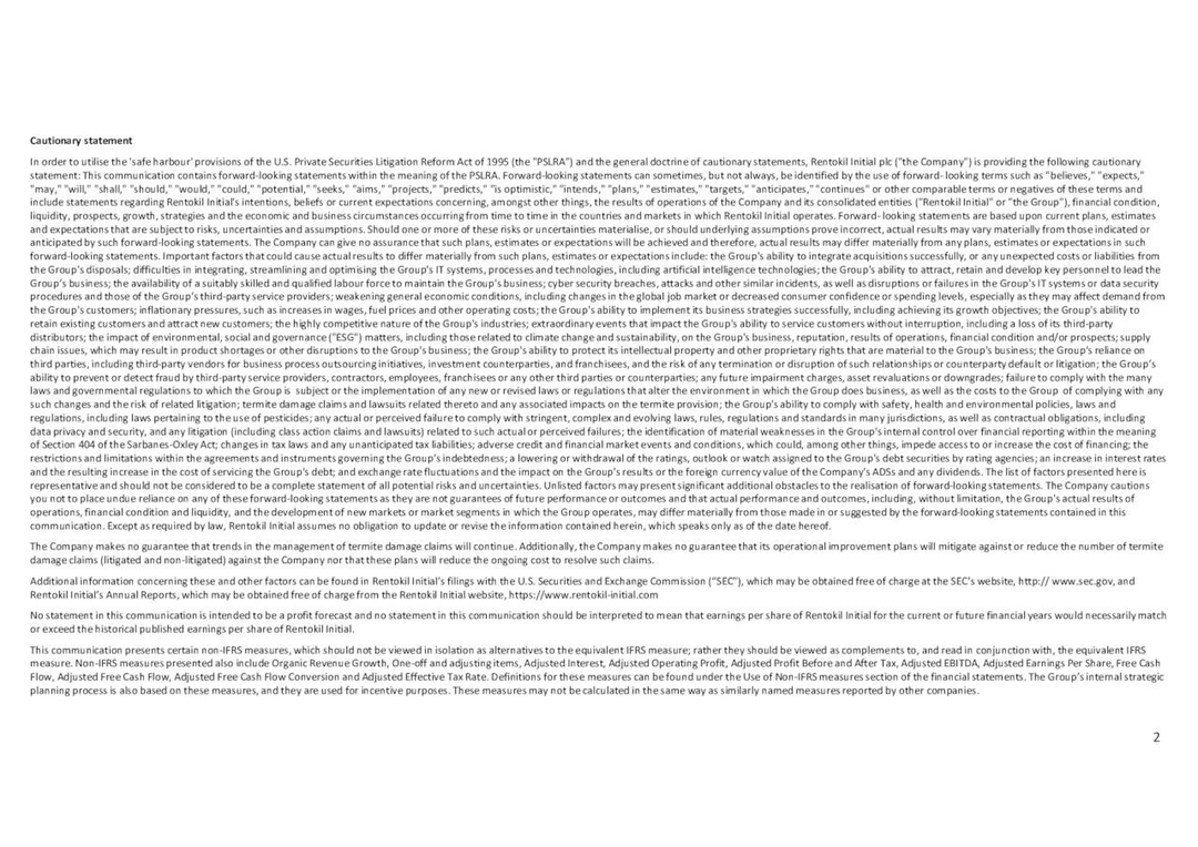 Rentokil Initial plc 2025 Q2 - Results - Earnings Call Presentation ...