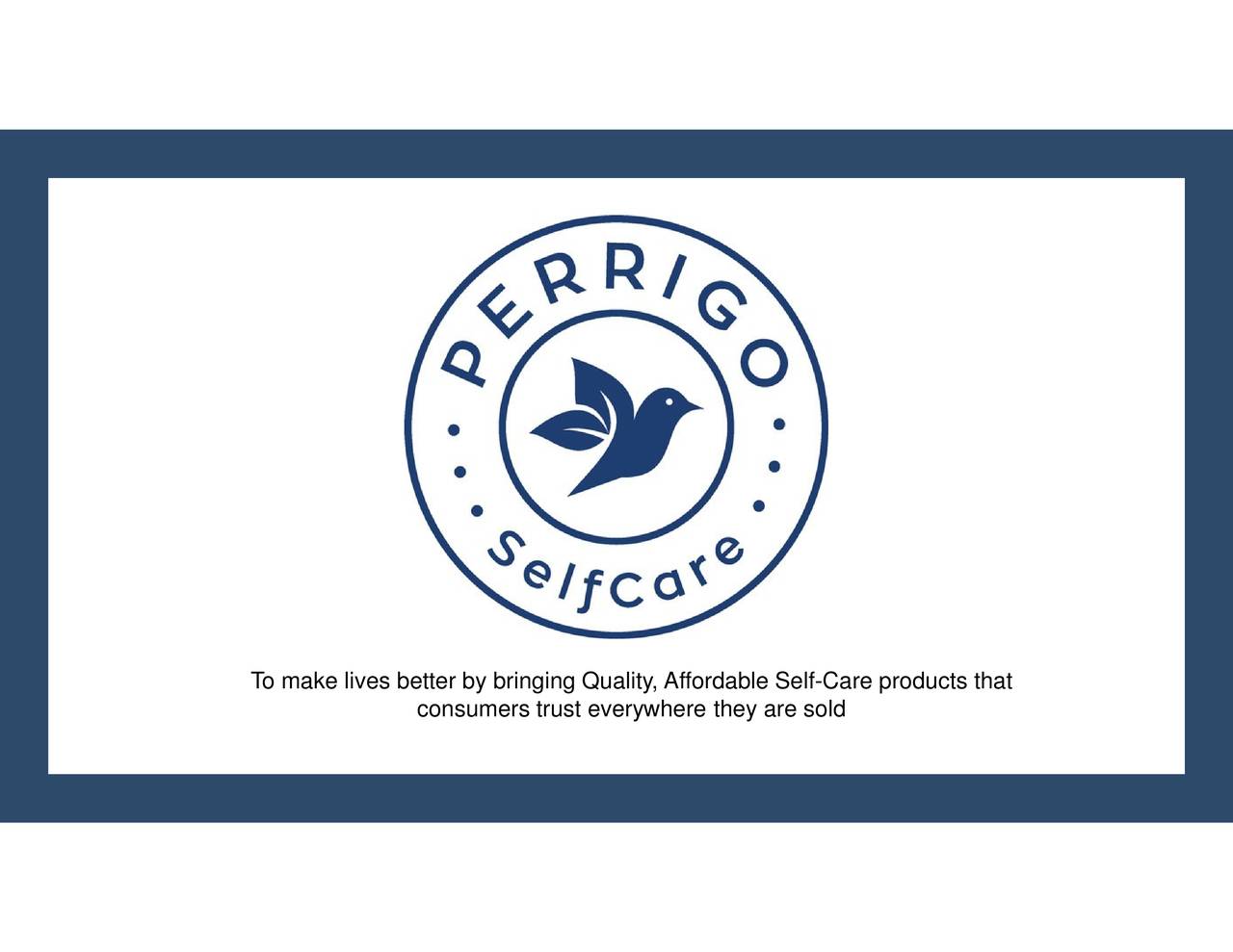 Perrigo Company plc 2020 Q2 - Results - Earnings Call Presentation ...