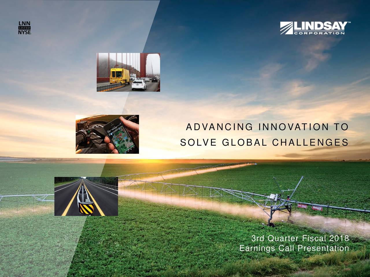Lindsay Corporation 2018 Q3 - Results - Earnings Call Slides (NYSE:LNN ...