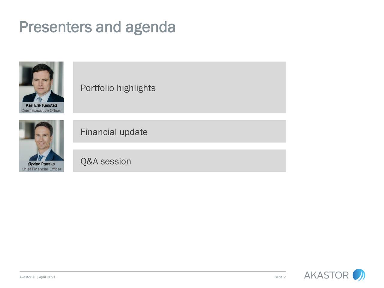 Akastor ASA 2021 Q1 - Results - Earnings Call Presentation (OTCMKTS ...