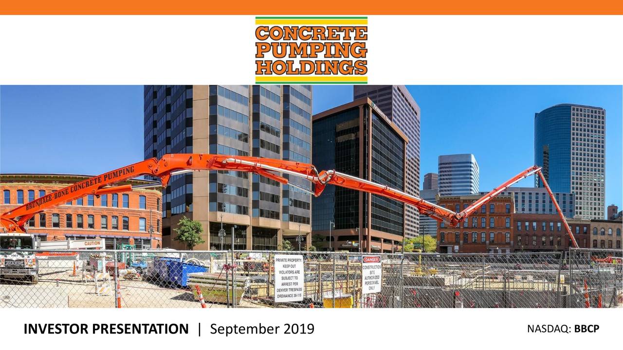 Concrete Pumping (BBCP) Investor Presentation - Slideshow (NASDAQ:BBCP ...