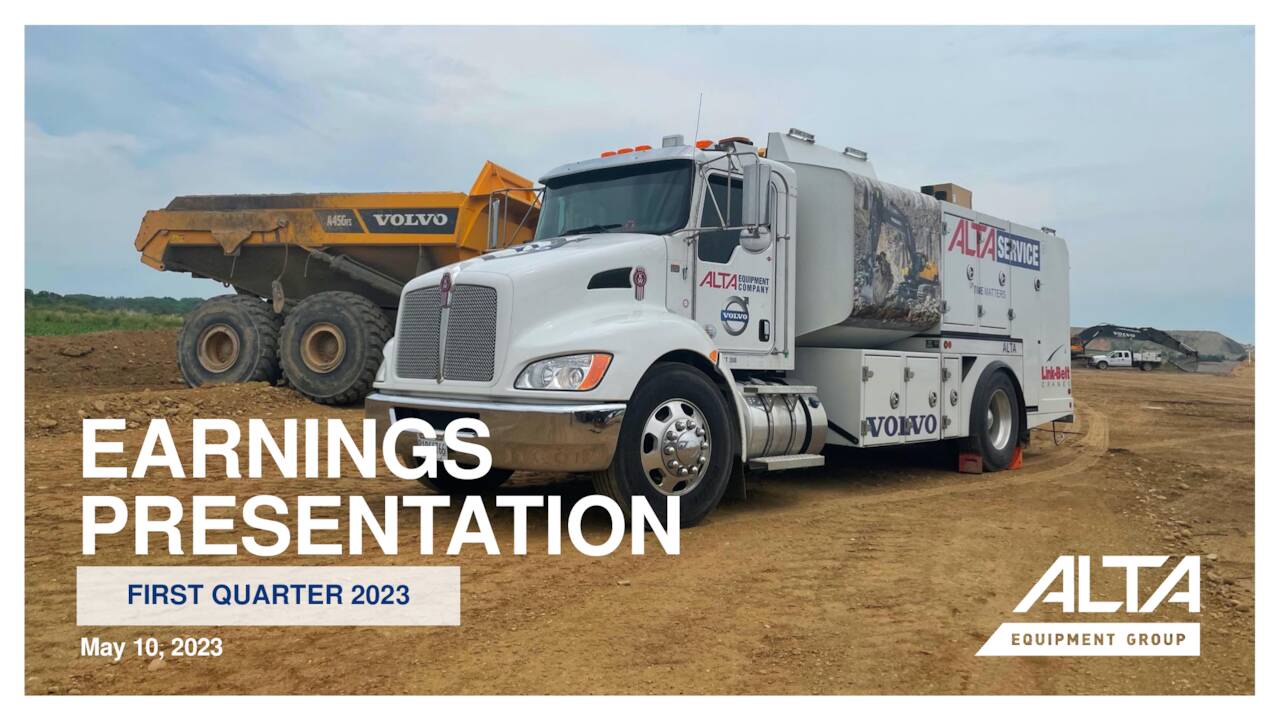 Alta Equipment Group Inc. 2023 Q1 - Results - Earnings Call ...