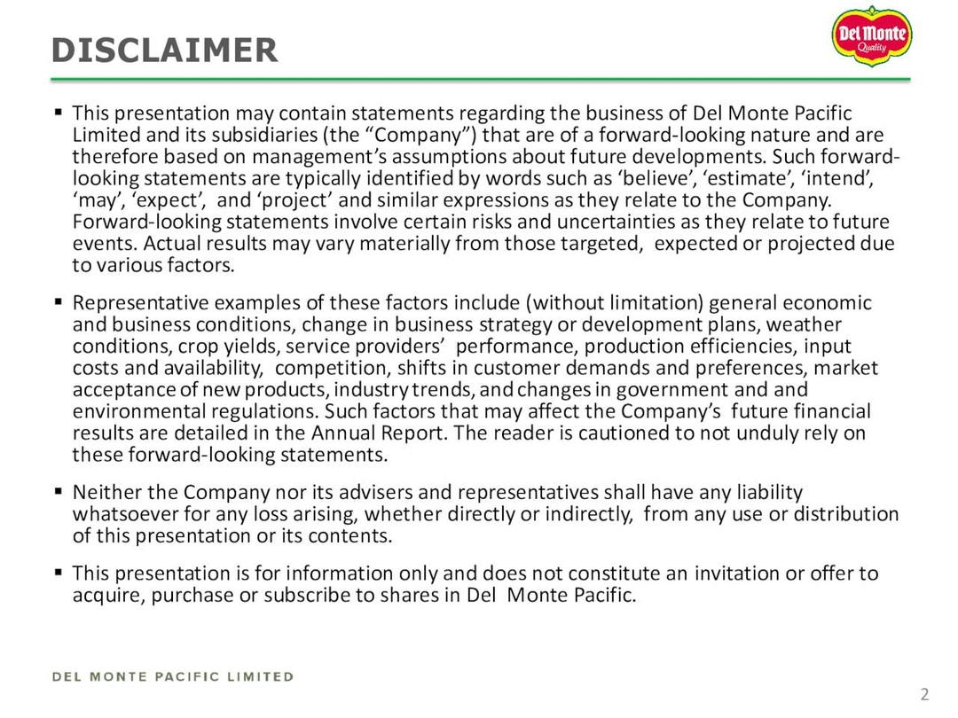 Del Monte Pacific Limited 2026 Q2 - Results - Earnings Call ...