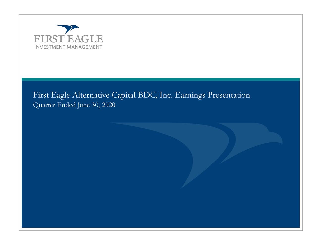 First Eagle Alternative Capital BDC, Inc. 2020 Q2 - Results - Earnings ...