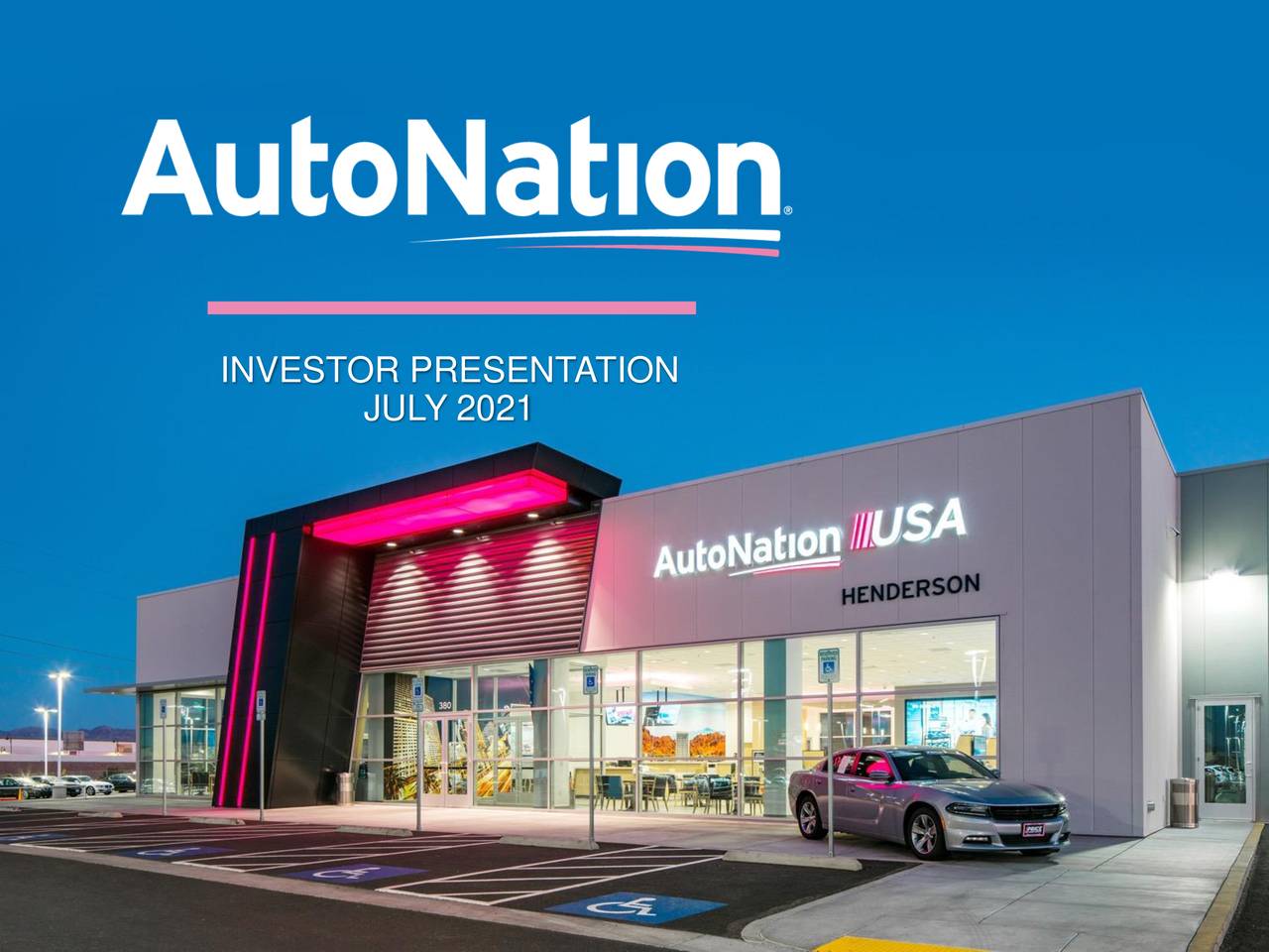 AutoNation, Inc. 2021 Q2 - Results - Earnings Call Presentation (NYSE ...