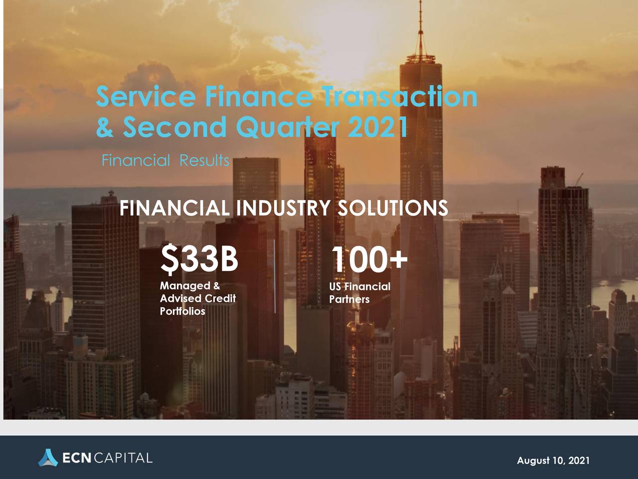 ECN Capital Corp. 2021 Q2 - Results - Earnings Call Presentation ...