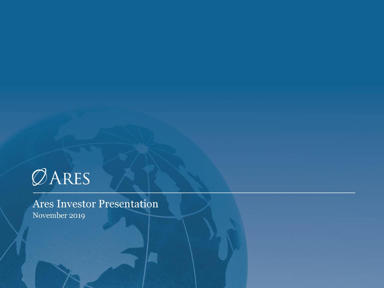 Ares Management (ARES) Investor Presentation - Slideshow (NYSE:ARES ...