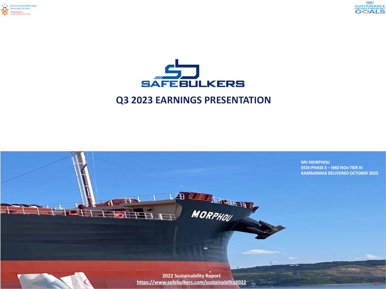 Safe Bulkers, Inc. 2023 Q3 - Results - Earnings Call Presentation (NYSE ...