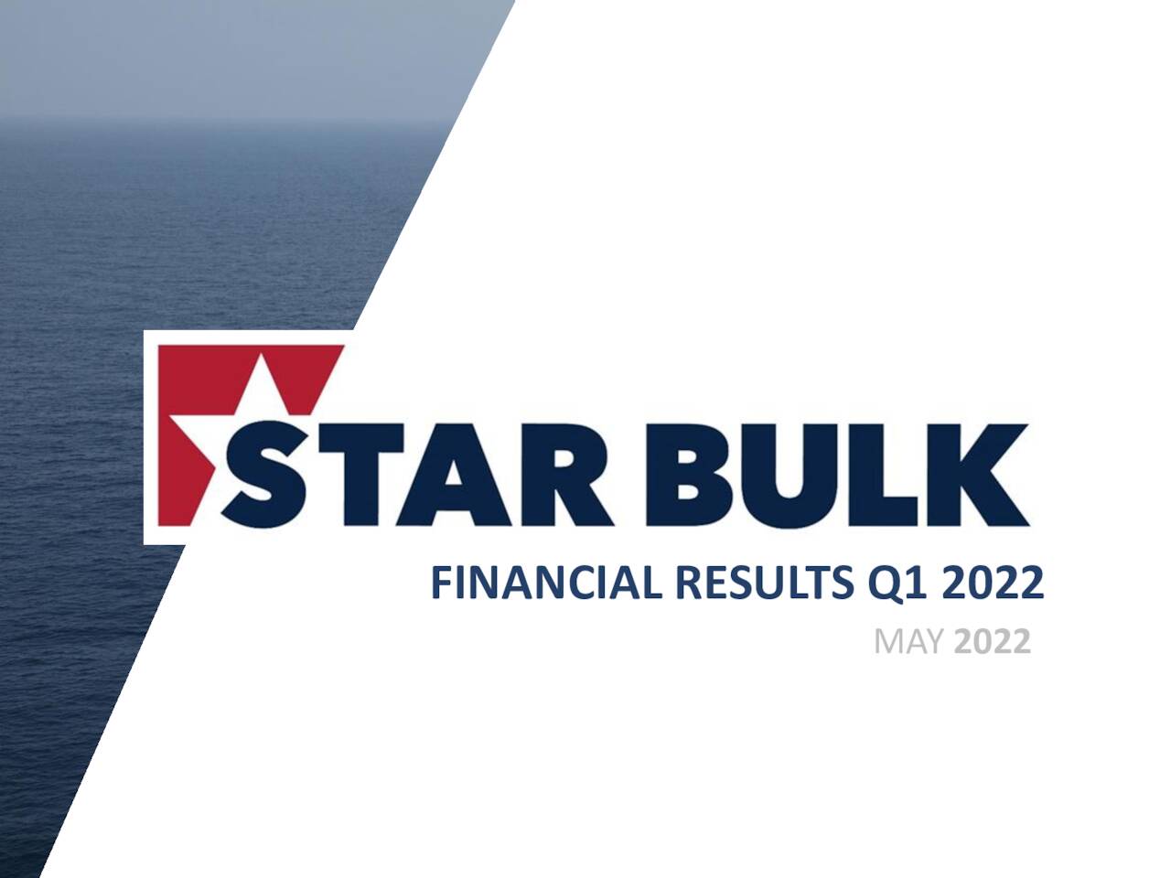 Star Bulk Carriers Corp. 2022 Q1 - Results - Earnings Call Presentation (NASDAQ:SBLK) | Seeking ...