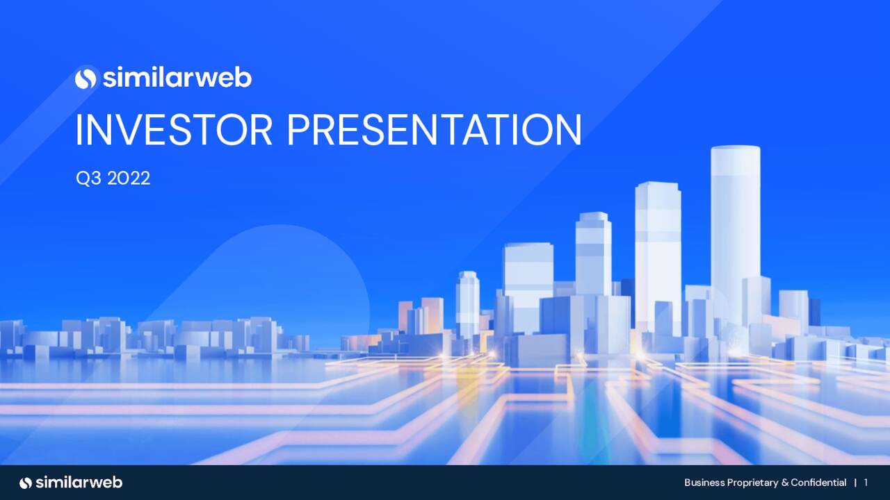 Similarweb (SMWB) Investor Presentation - Slideshow (NYSE:SMWB ...