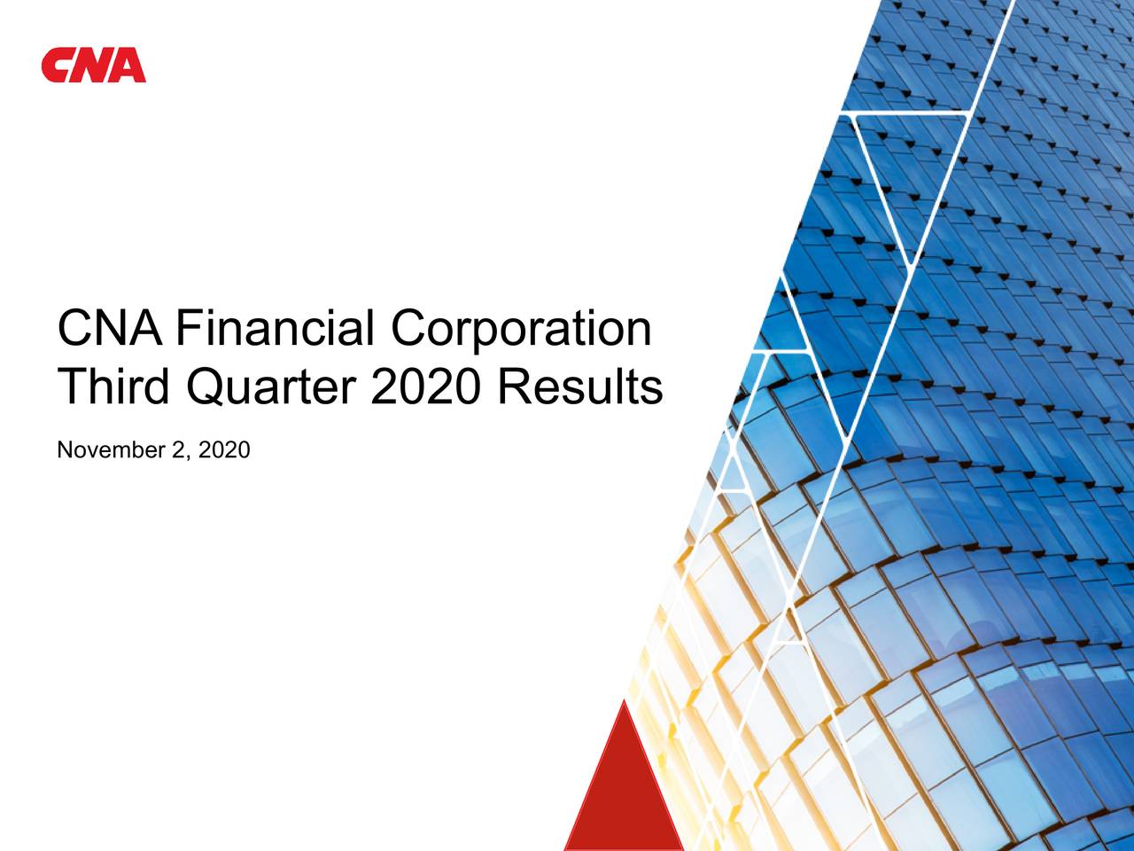 CNA Financial Corporation 2020 Q3 - Results - Earnings Call ...