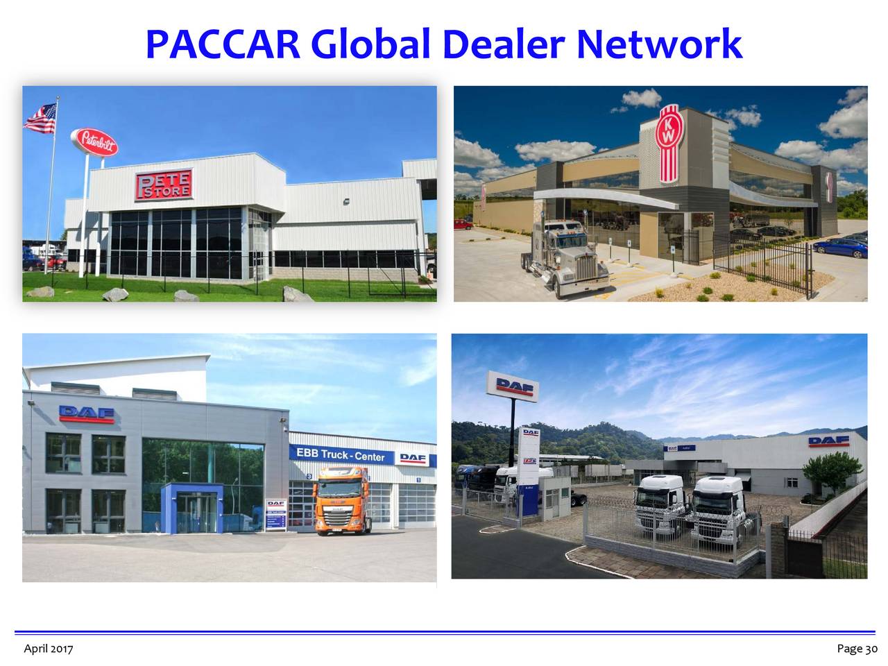 PACCAR Inc. 2017 Q1 - Results - Earnings Call Slides (NASDAQ:PCAR ...
