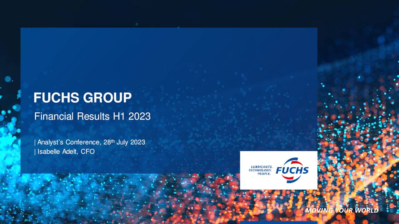 FUCHS SE 2023 Q2 - Results - Earnings Call Presentation (OTCMKTS:FUPEF ...