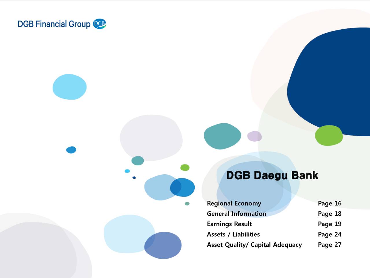 DGB Financial Group Co. Ltd. 2017 Q4 - Results - Earnings Call Slides ...