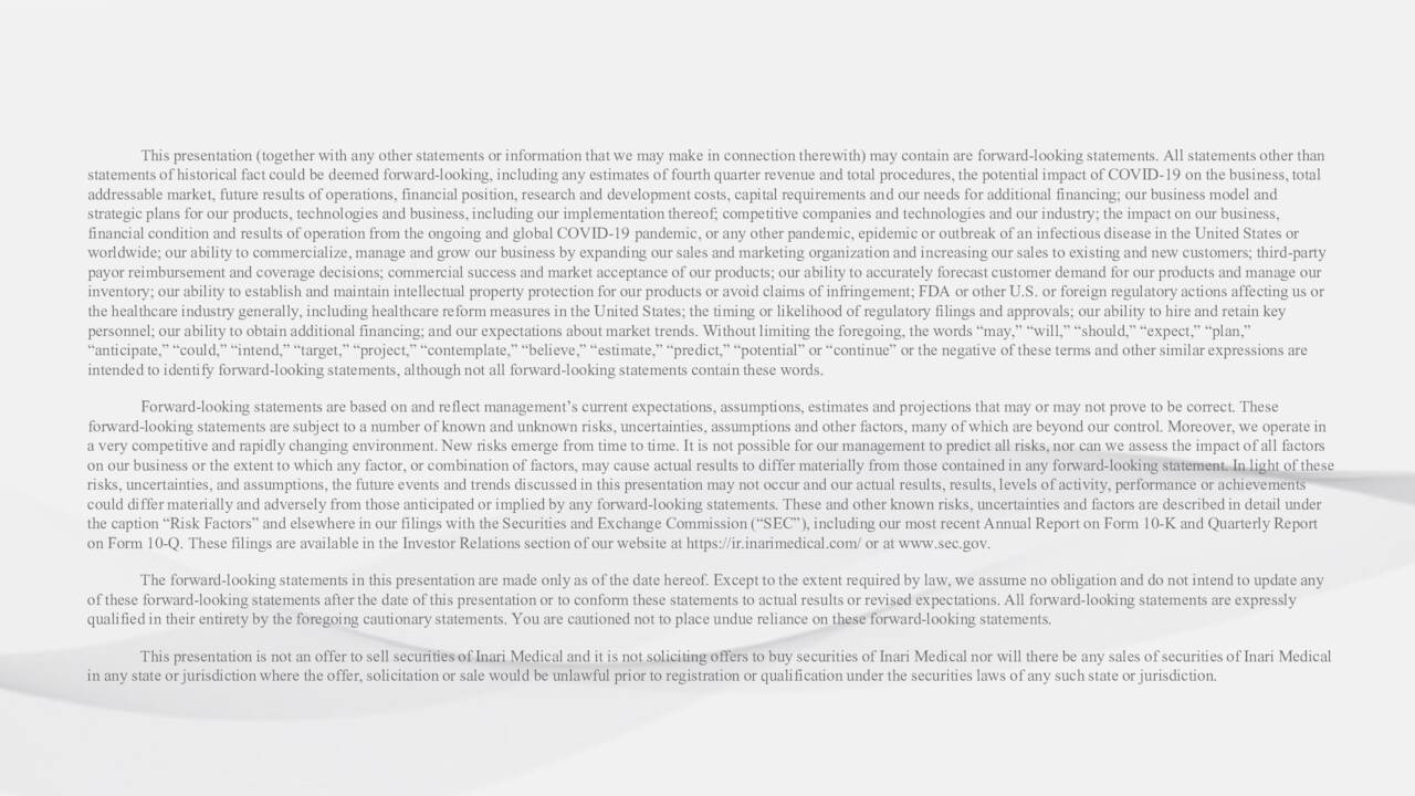 Inari Medical, Inc. 2023 Q1 - Results - Earnings Call Presentation ...