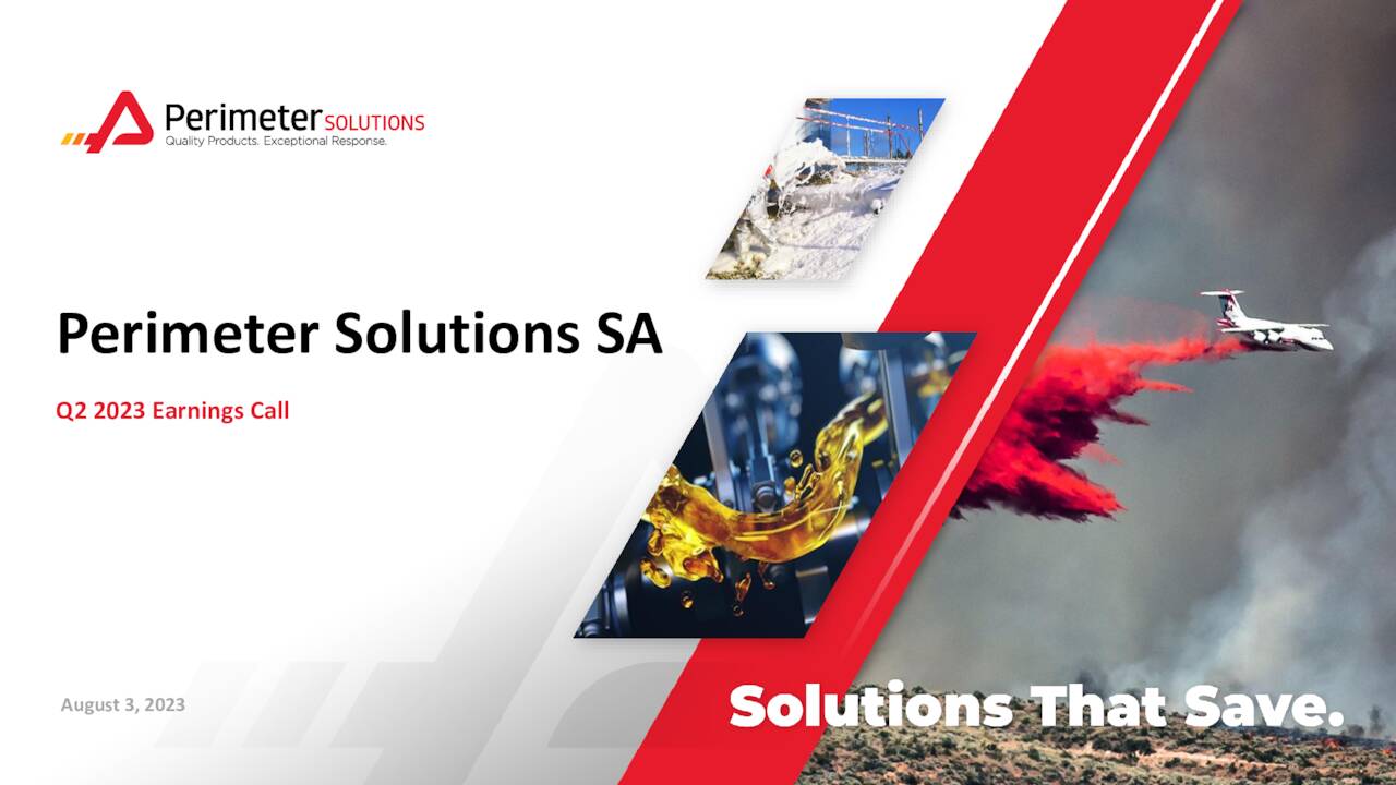 Perimeter Solutions, SA 2023 Q2 - Results - Earnings Call Presentation ...
