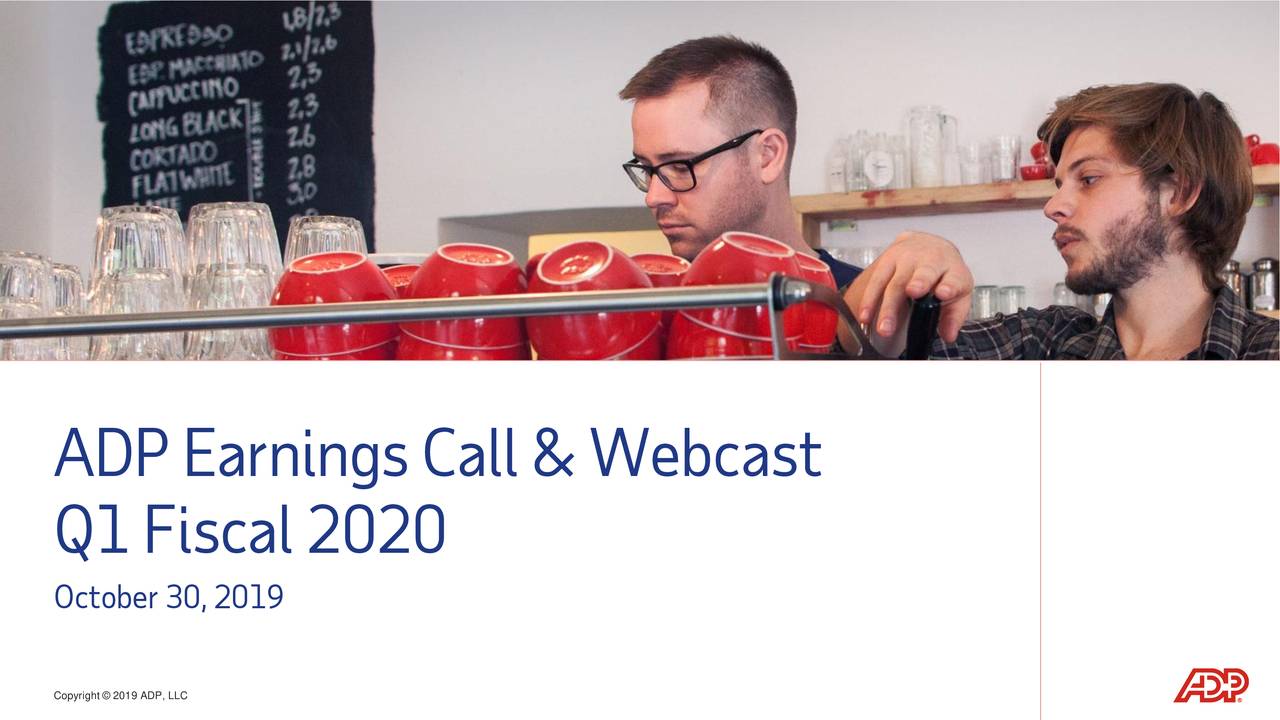 Automatic Data Processing, Inc. 2020 Q1 - Results - Earnings Call ...