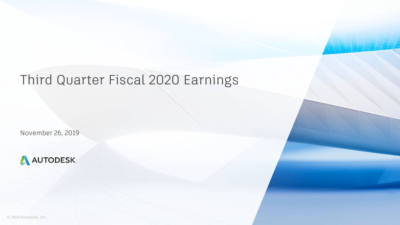 Autodesk, Inc. 2020 Q3 - Results - Earnings Call Presentation (NASDAQ ...