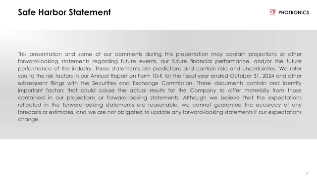 Photronics, Inc. 2025 Q4 - Results - Earnings Call Presentation (NASDAQ ...