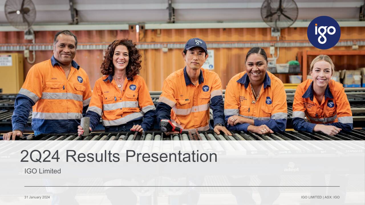 IGO Limited 2024 Q2 - Results - Earnings Call Presentation (OTCMKTS:IPGDF) | Seeking Alpha