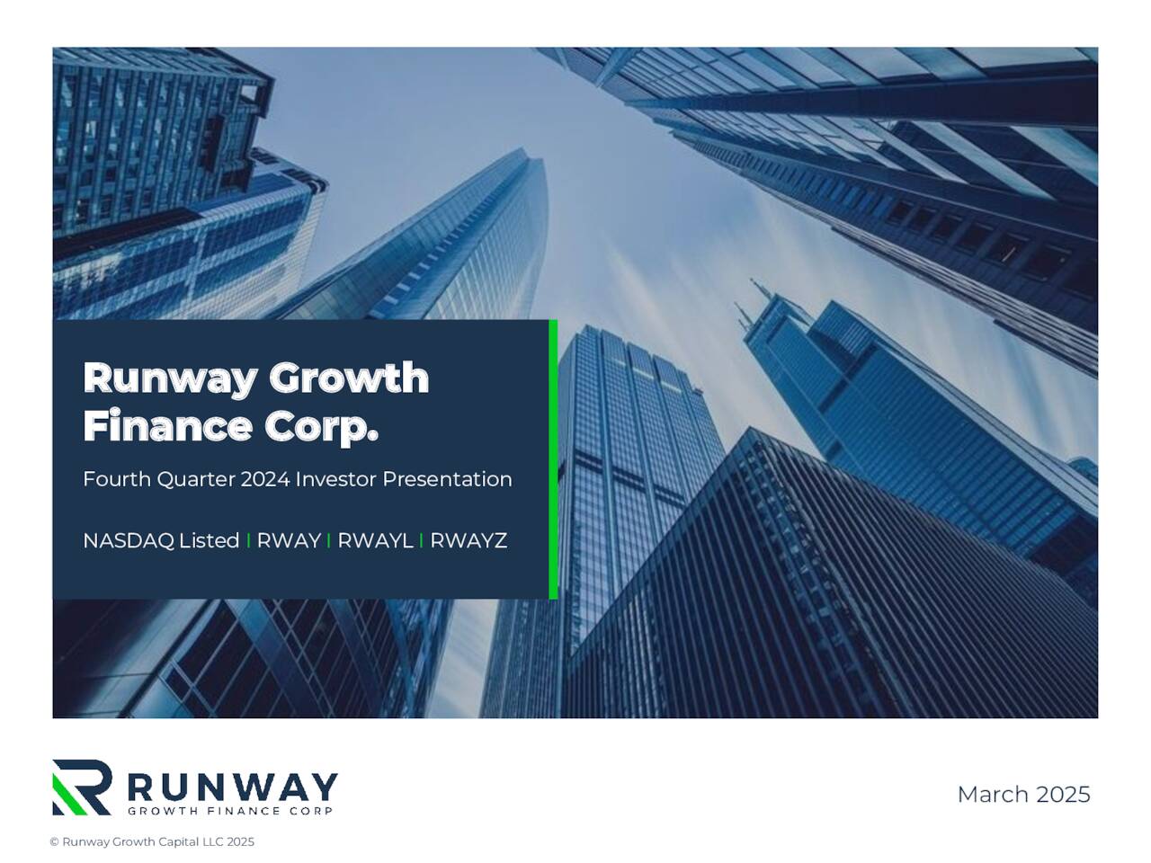 Runway Growth Finance Corp. 2024 Q4 - Results - Earnings Call ...
