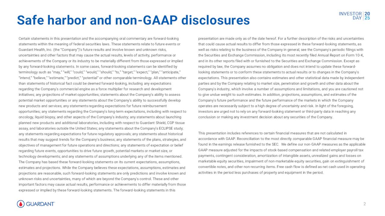 Guardant Health, Inc. (GH) 2025 Investor Day Presentation (NASDAQ:GH) 2025-09-24 | Seeking Alpha