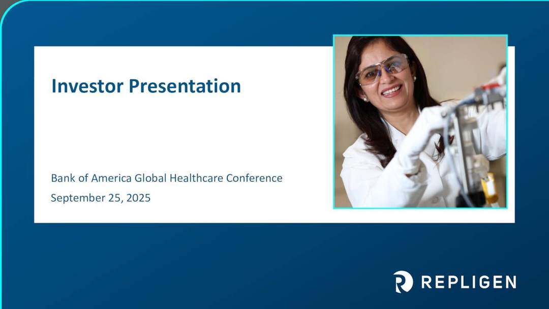 Repligen Corporation (RGEN) Presents at Bank of America Global Healthcare Conference 2025 ...