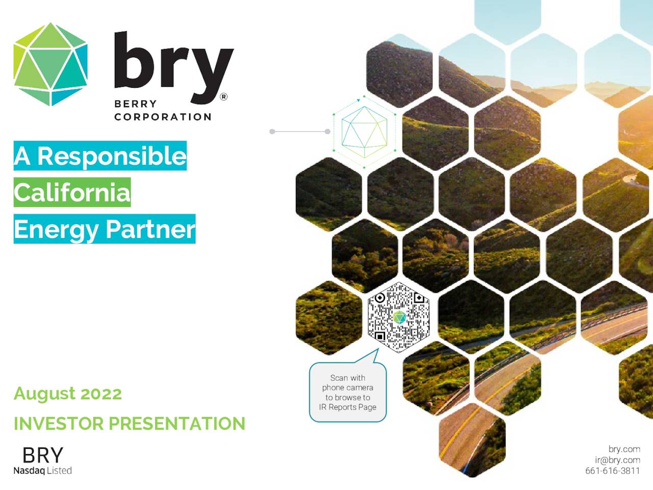 Berry Corporation 2022 Q2 - Results - Earnings Call Presentation ...