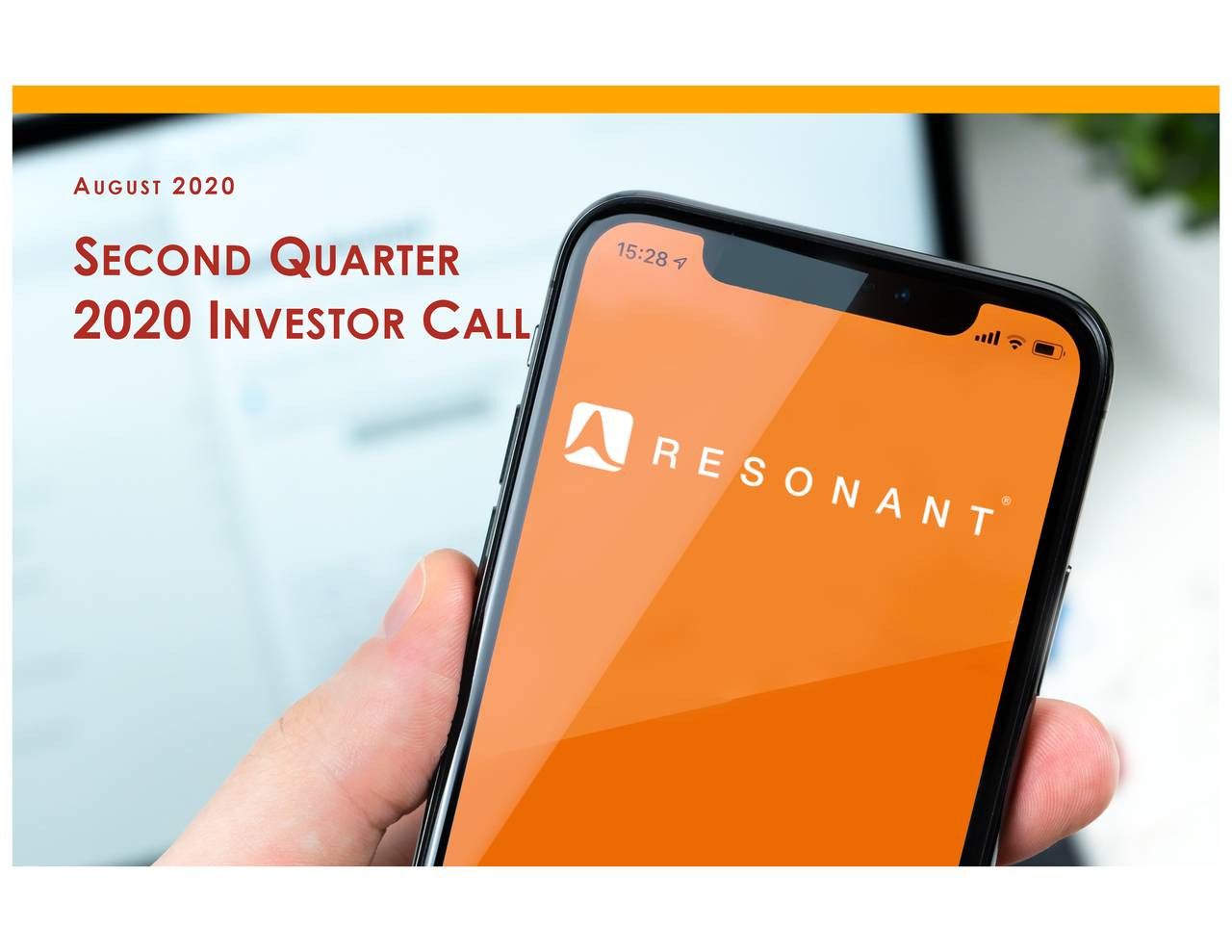 Resonant Inc. 2020 Q2 - Results - Earnings Call Presentation (NASDAQ ...