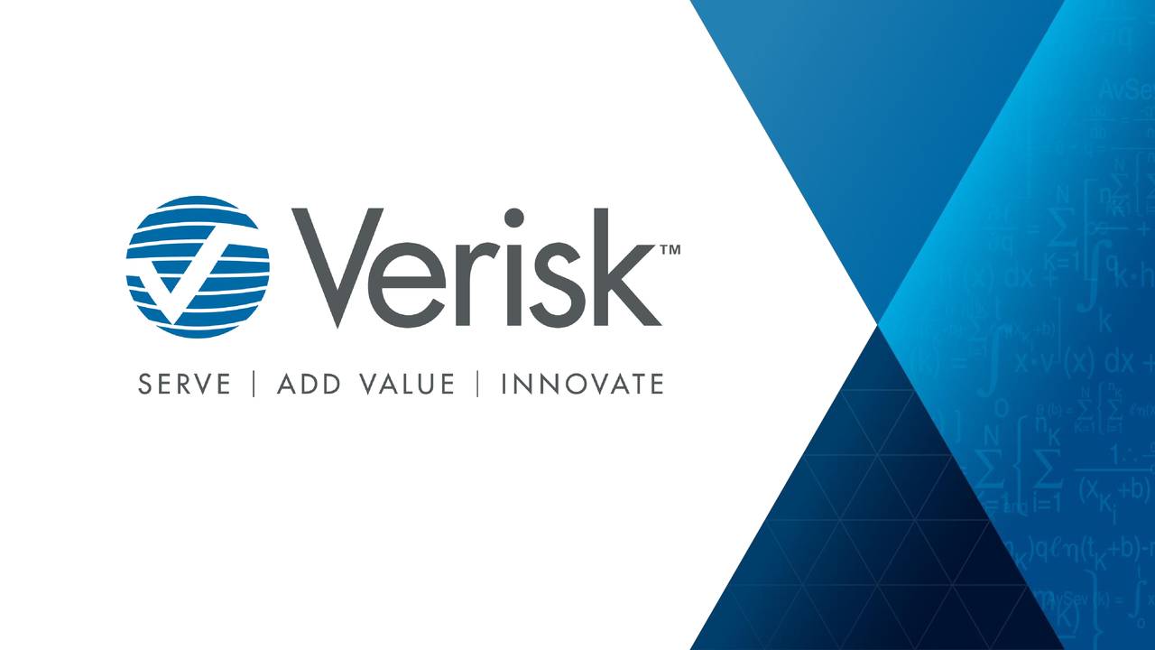 Verisk Analytics, Inc. 2019 Q3 - Results - Earnings Call Presentation (NASDAQ:VRSK) | Seeking Alpha