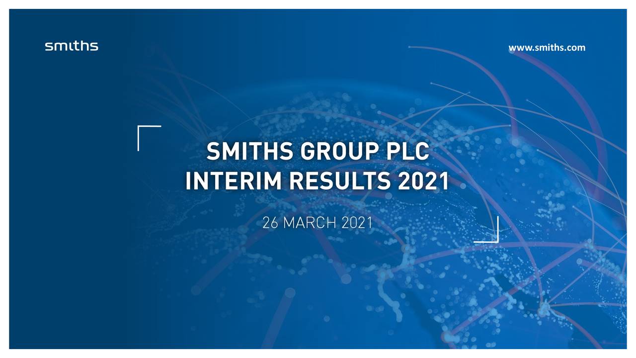 Smiths Group plc 2021 Q2 - Results - Earnings Call Presentation ...
