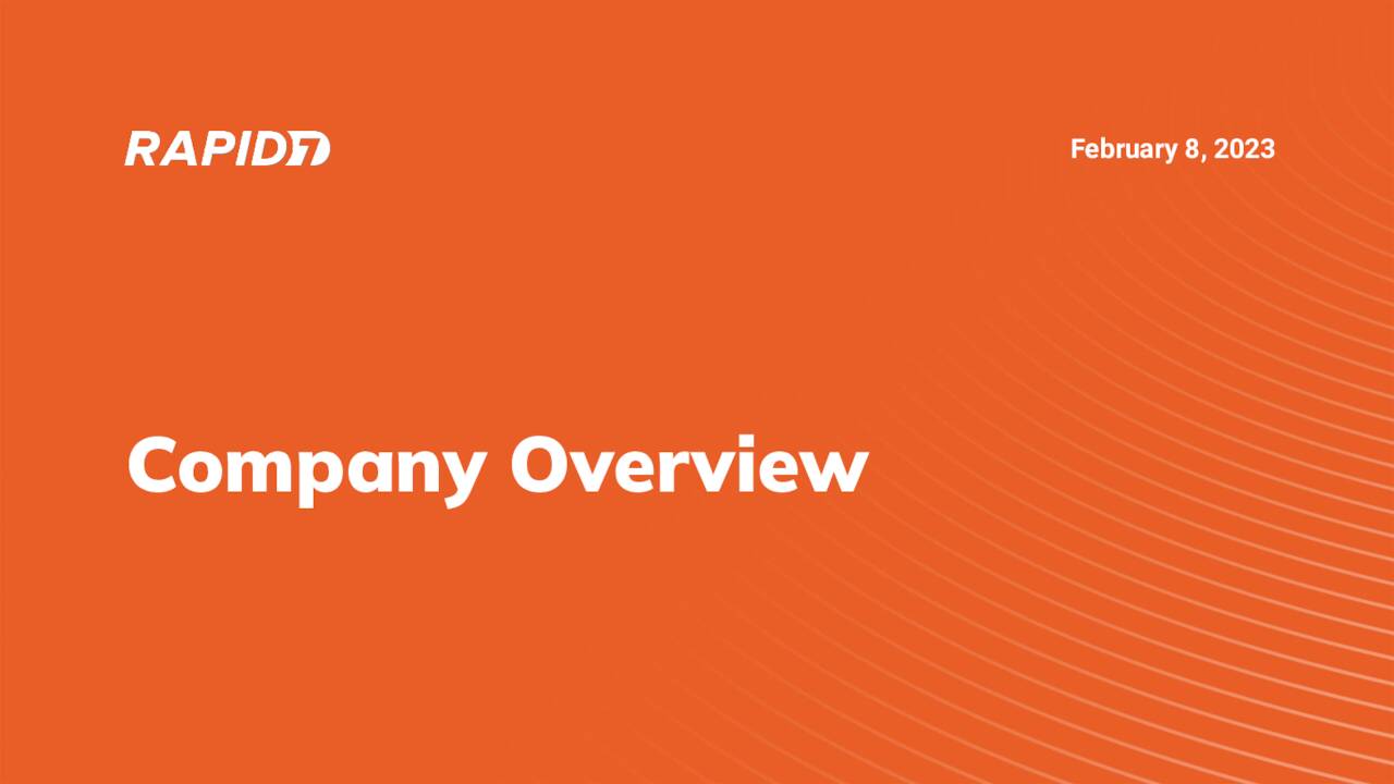 Rapid7, Inc. 2022 Q4 - Results - Earnings Call Presentation (NASDAQ:RPD ...