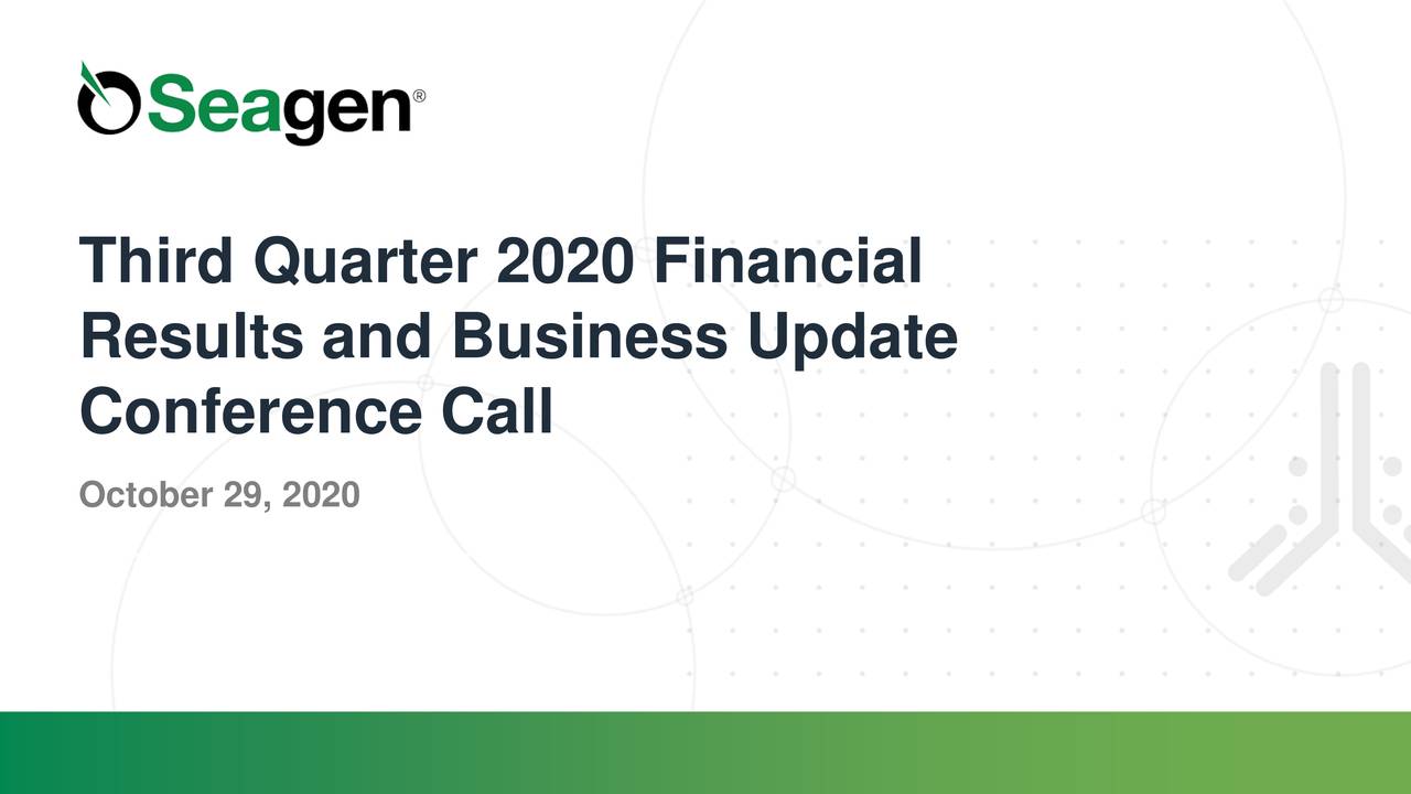 Seagen Inc. 2020 Q3 - Results - Earnings Call Presentation (NASDAQ:SGEN ...