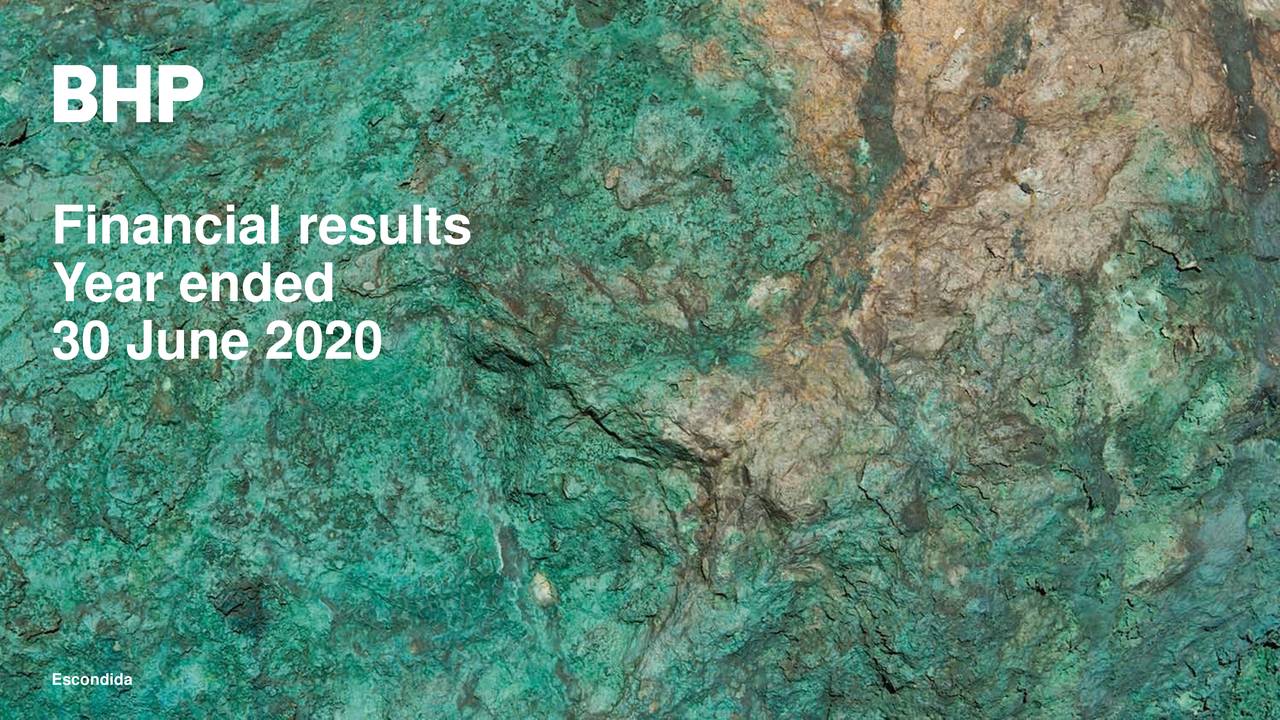 BHP Group 2020 Q4 - Results - Earnings Call Presentation (NYSE:BHP ...